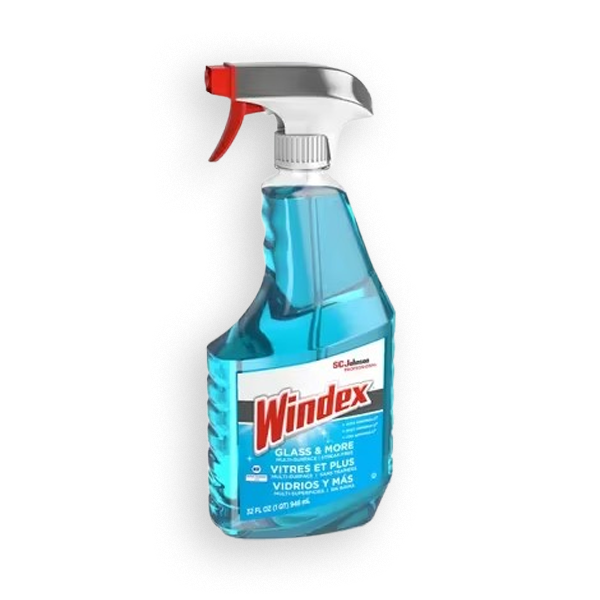 Windex Glass Cleaner 32 oz RTU – Clean Scent — 8/case - Business Roll-Lux